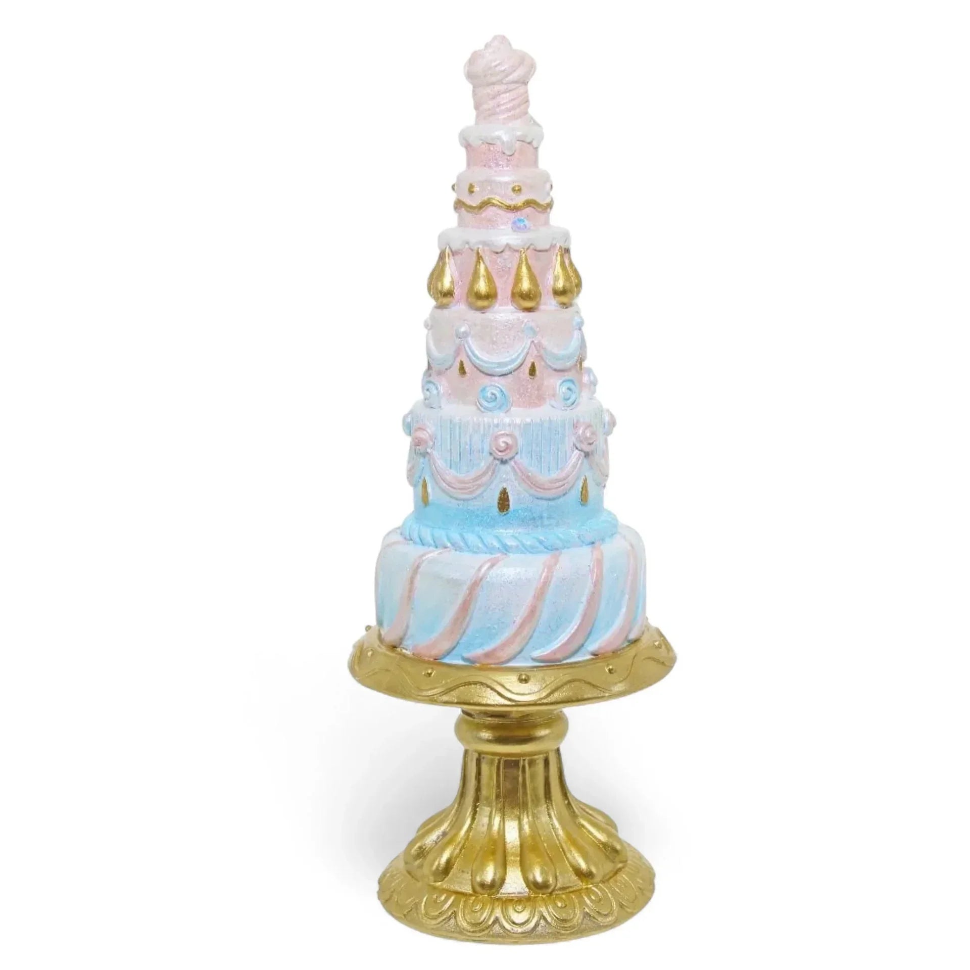 🎂 Opulent Grandeur Meets Confectionery Perfection - 20cm Pink/Blue ...
